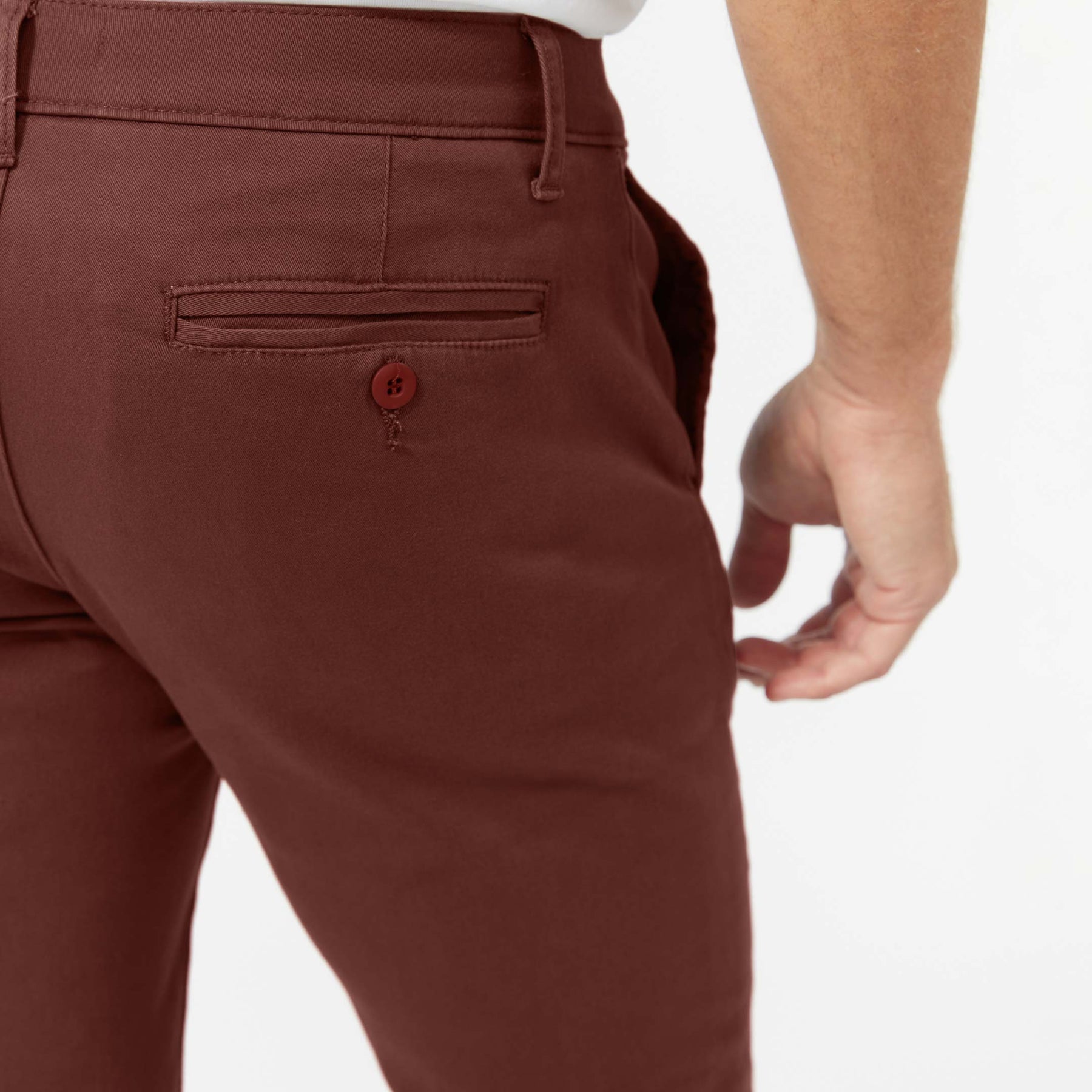 Ash & Erie Cedar Washed Stretch Chinos for Short Men