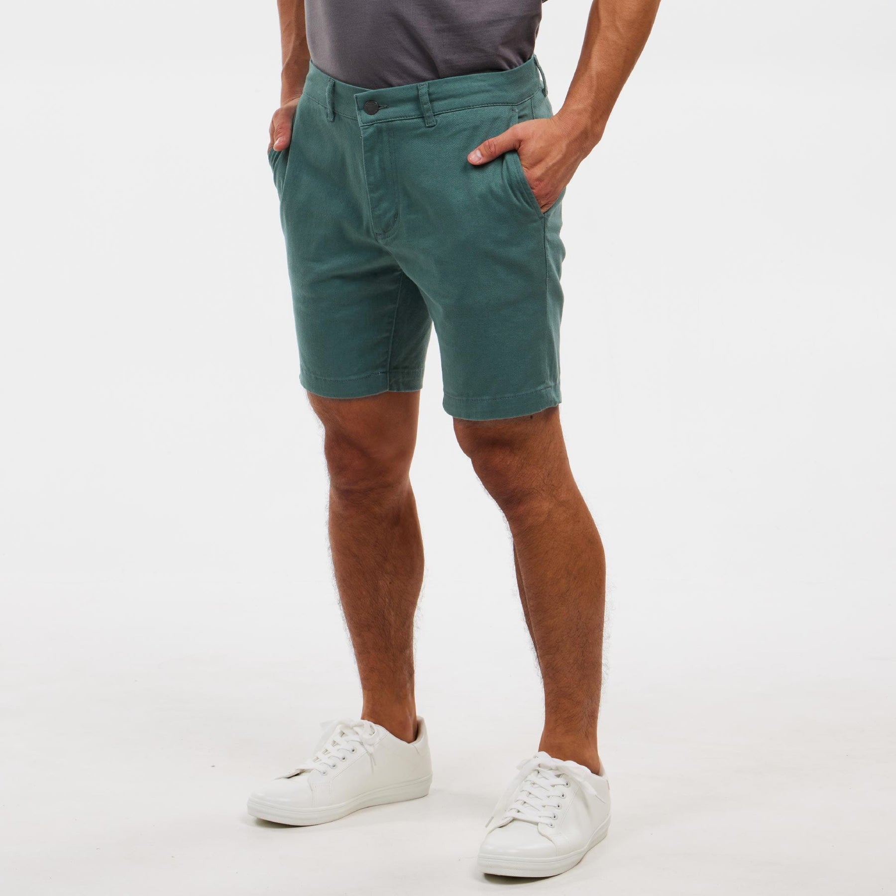 Ash & Erie Silver Pine Chino Short for Short Men