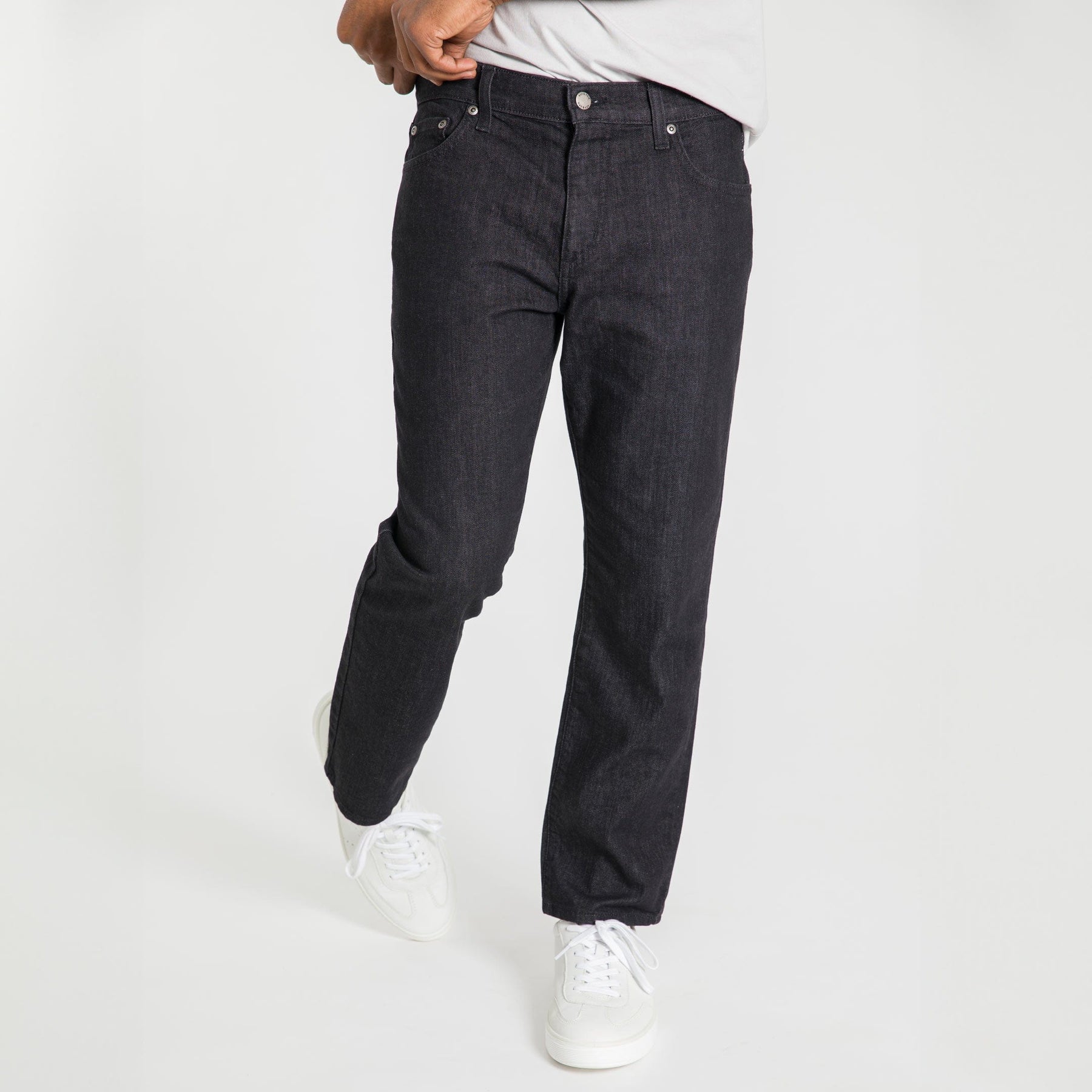 Ash & Erie Straight Fit Asphalt Wash Explorer Jeans for Short Men