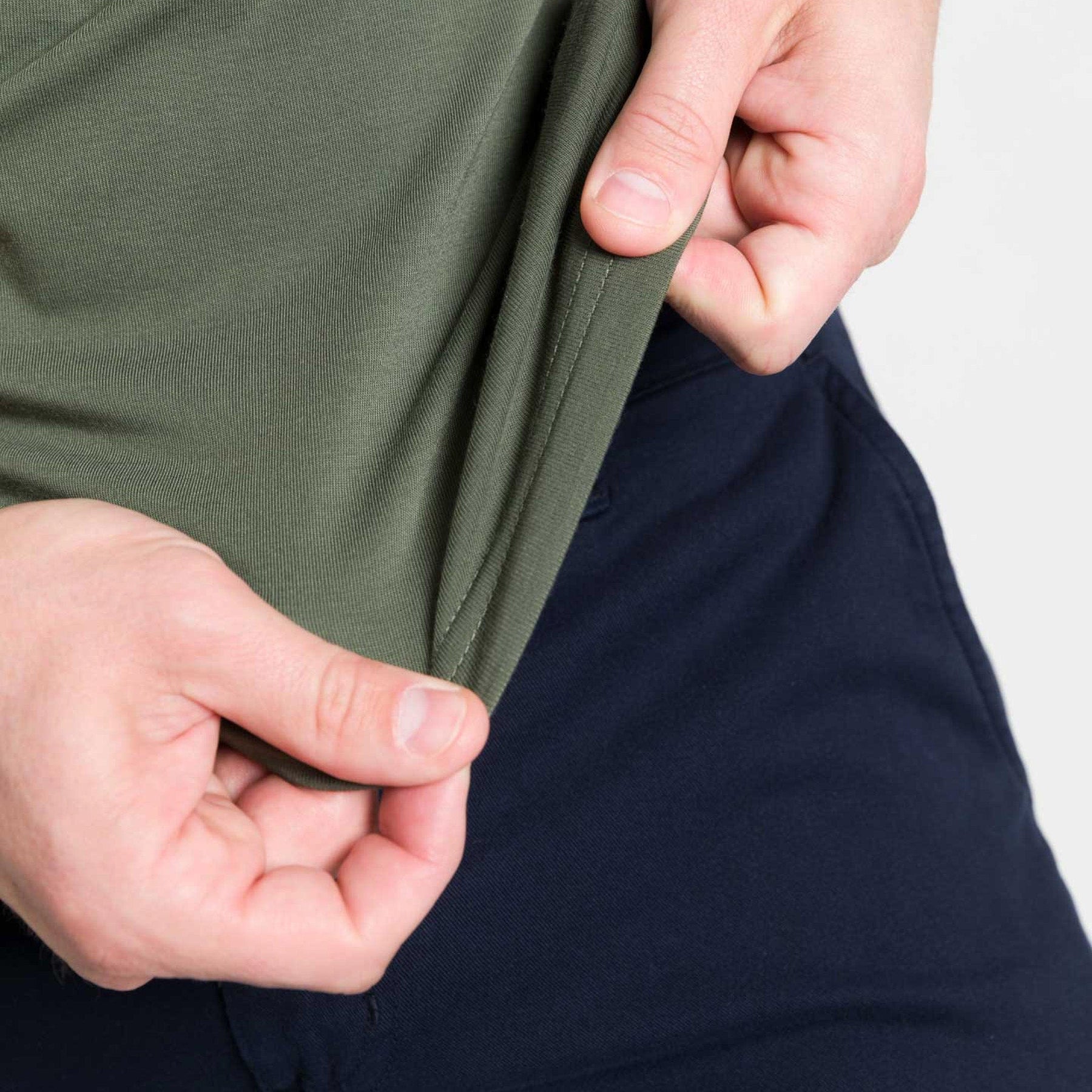 Ash & Erie Dark Green Tech Polo Shirt for Short Men