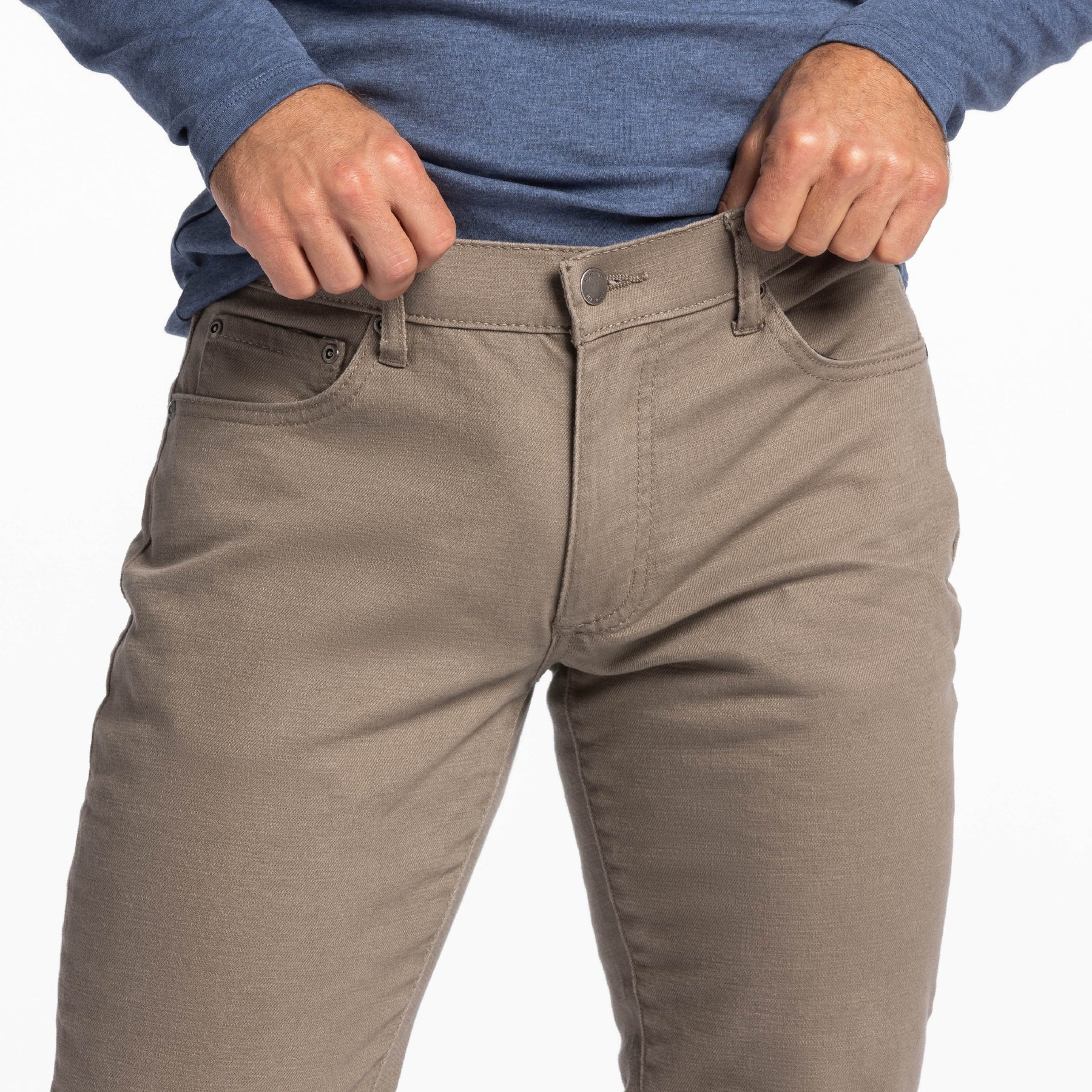 Ash & Erie Sandstone Weekend Jeans for Short Men