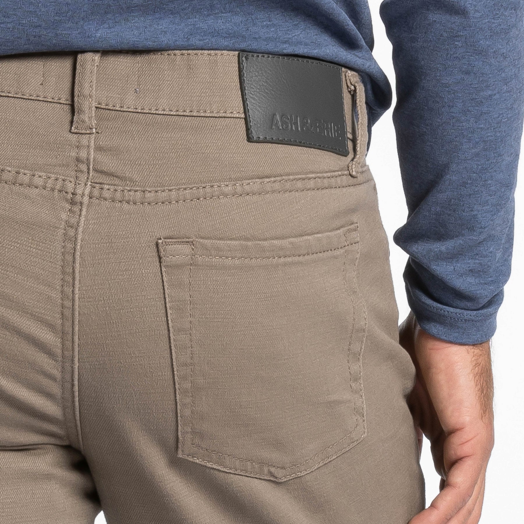 Ash & Erie Sandstone Weekend Jeans for Short Men