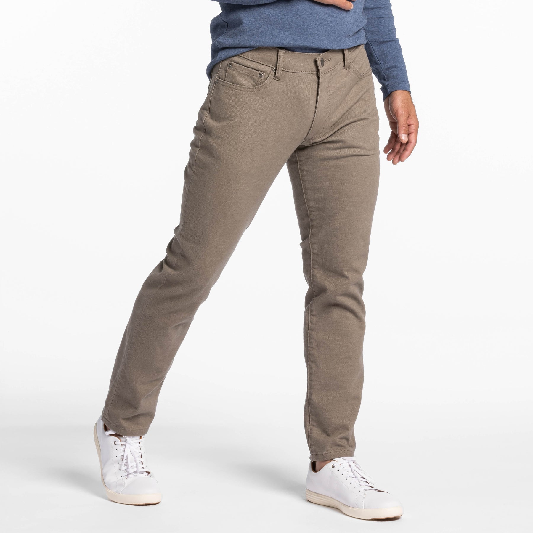 Ash & Erie Sandstone Weekend Jeans for Short Men