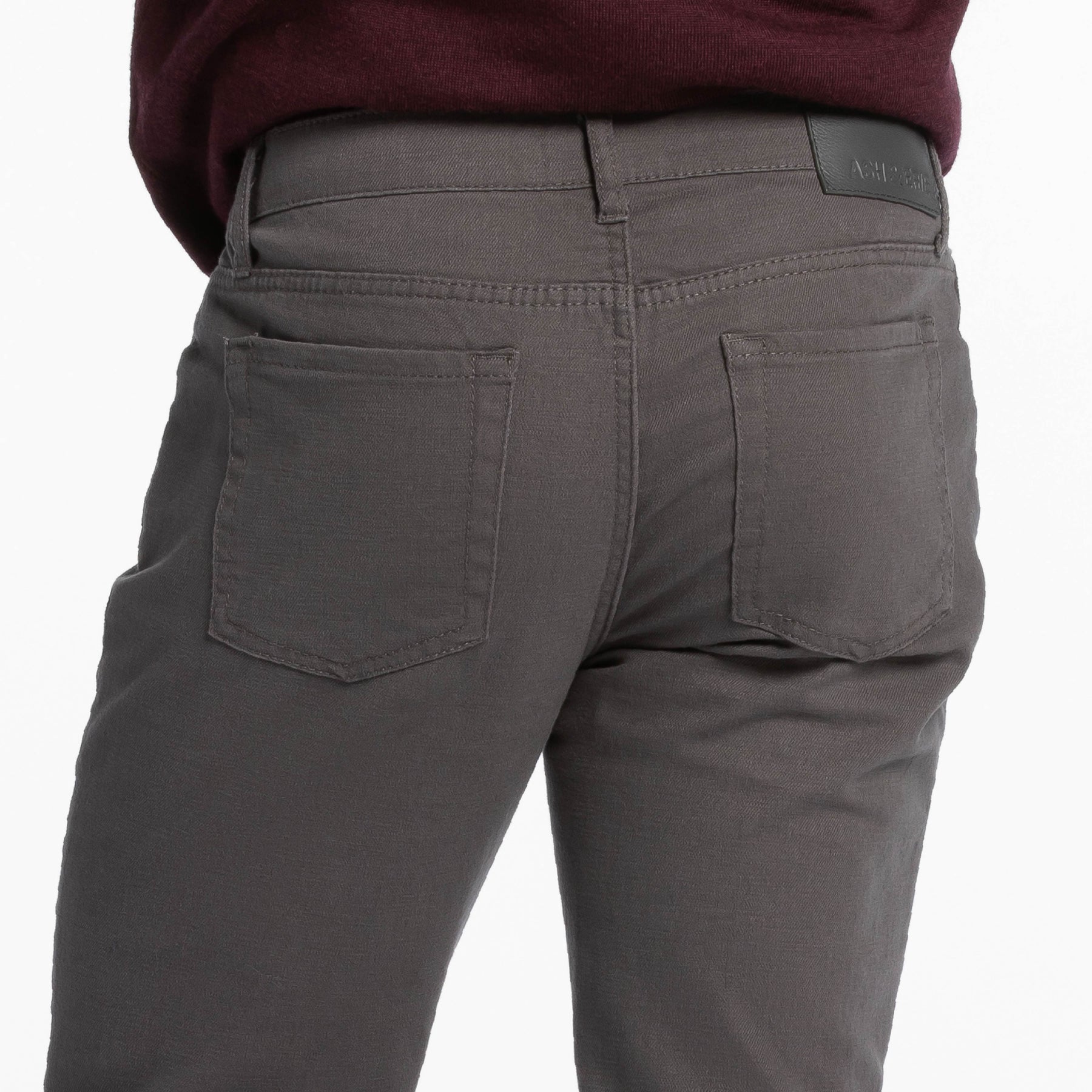 Ash & Erie Slate Grey Weekend Jeans for Short Men