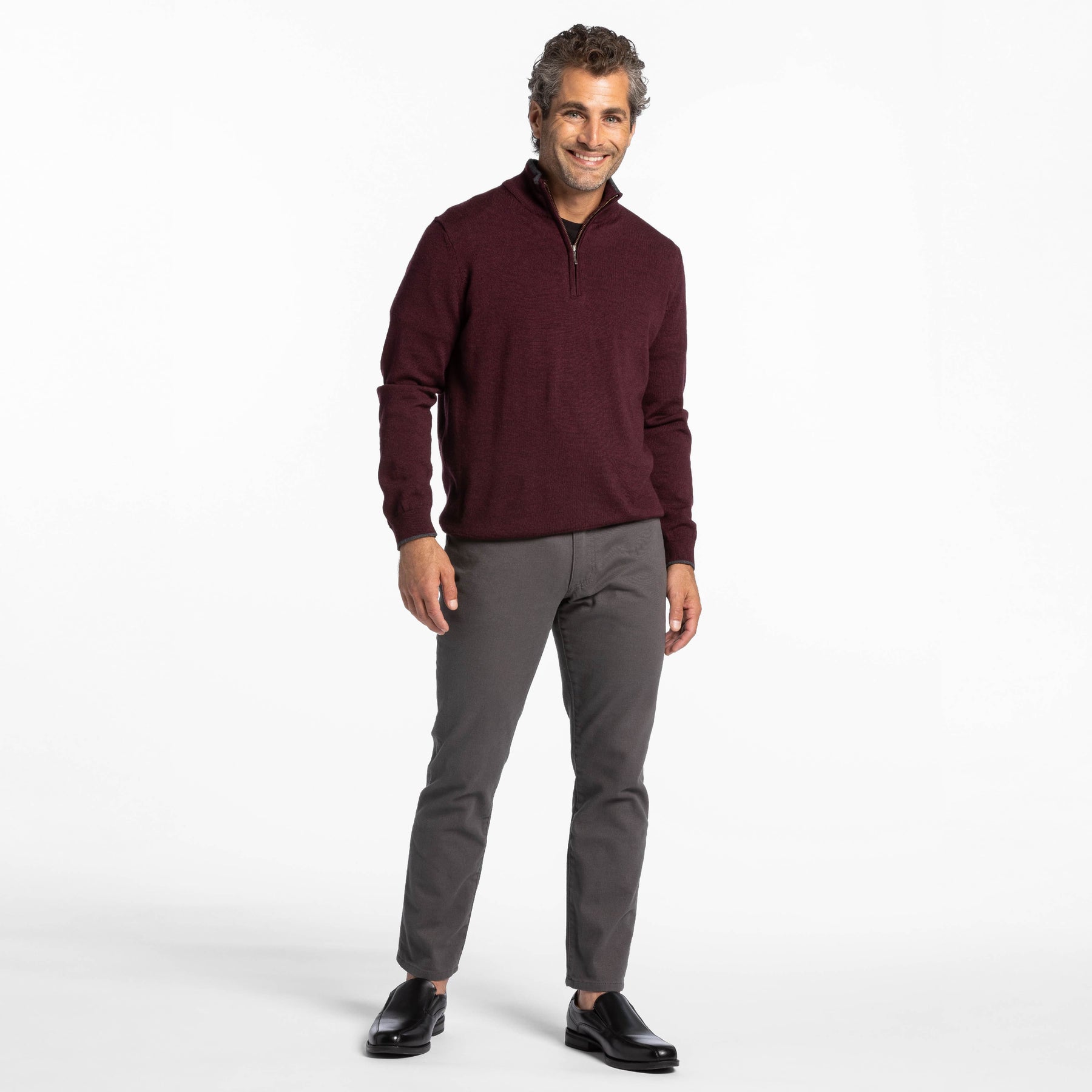 Ash & Erie Slate Grey Weekend Jeans for Short Men